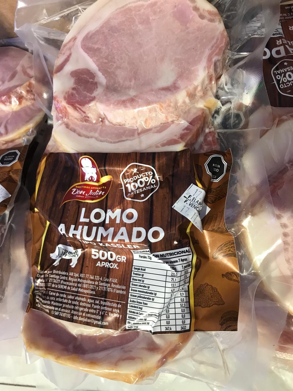 LOMO AHUMADO 500 Grs - Comercializadora San Marco SPA